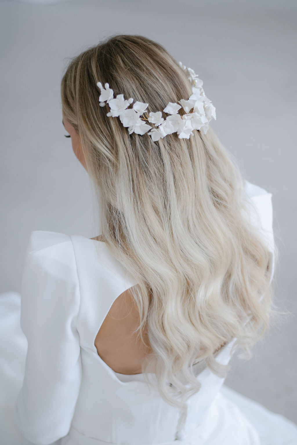TRESOR | clay headpiece - Megan Therese Couture