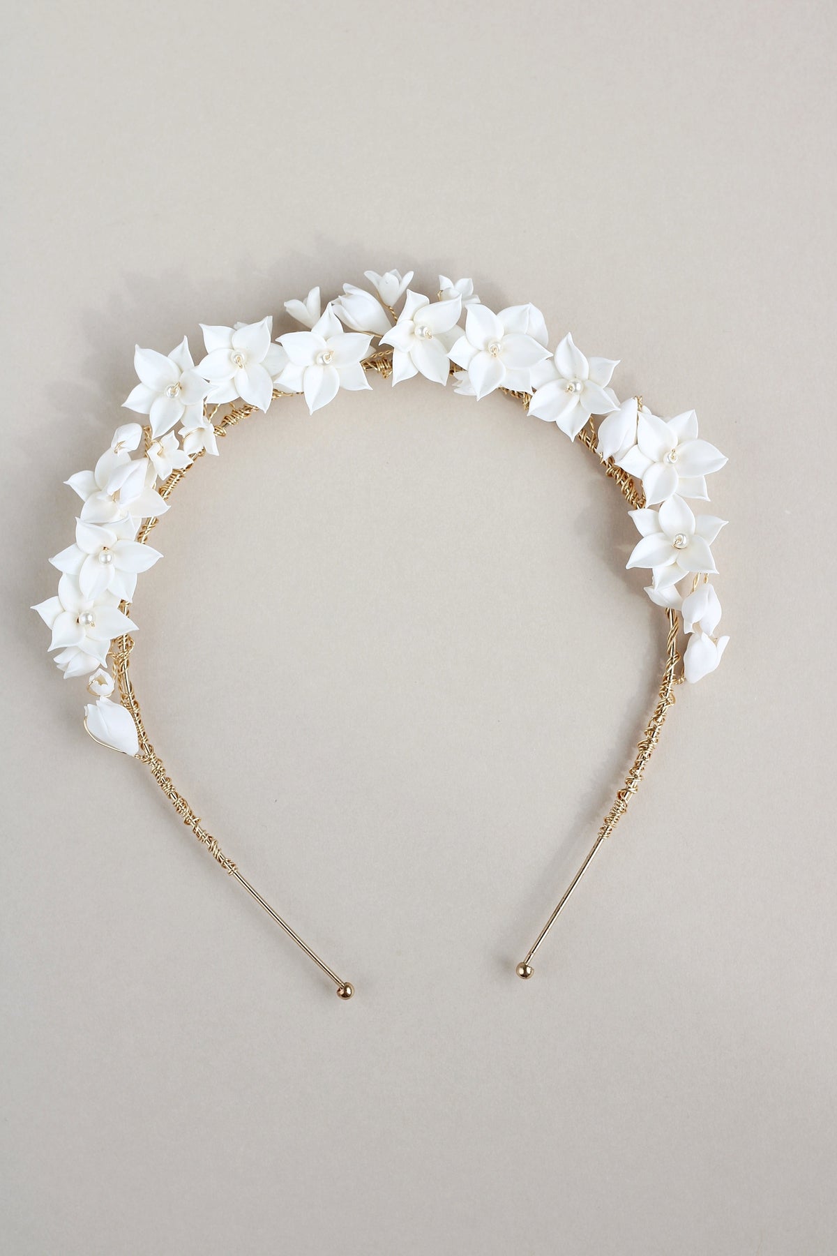 AMEYA | clay bridal crown - Megan Therese Couture