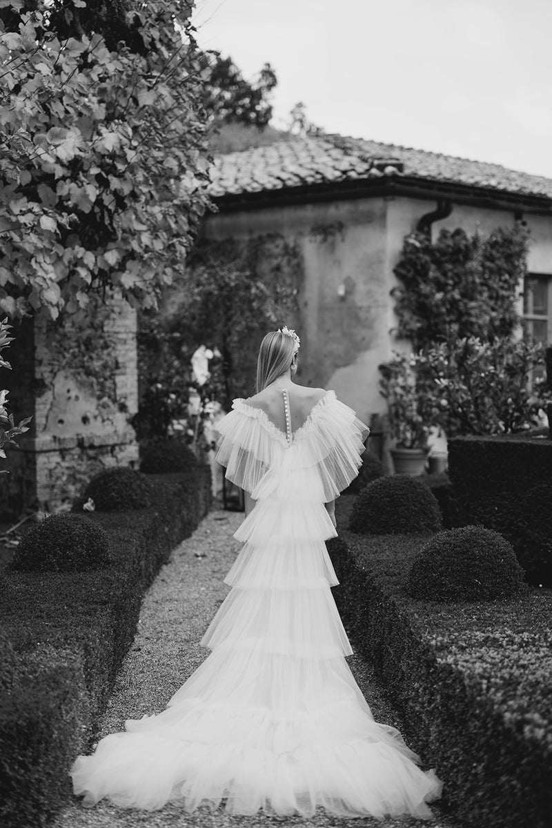 JULIETTE | clay bridal crown - Megan Therese Couture