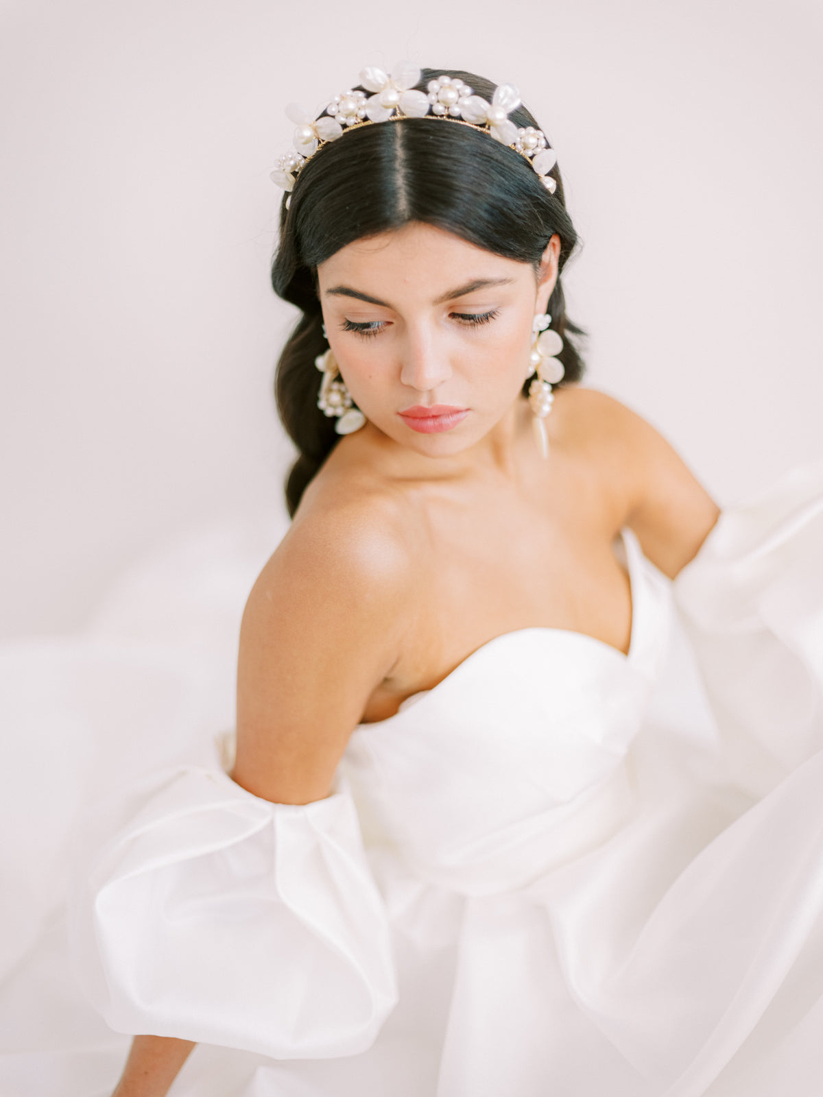 MONET | pearl bridal crown - Megan Therese Couture