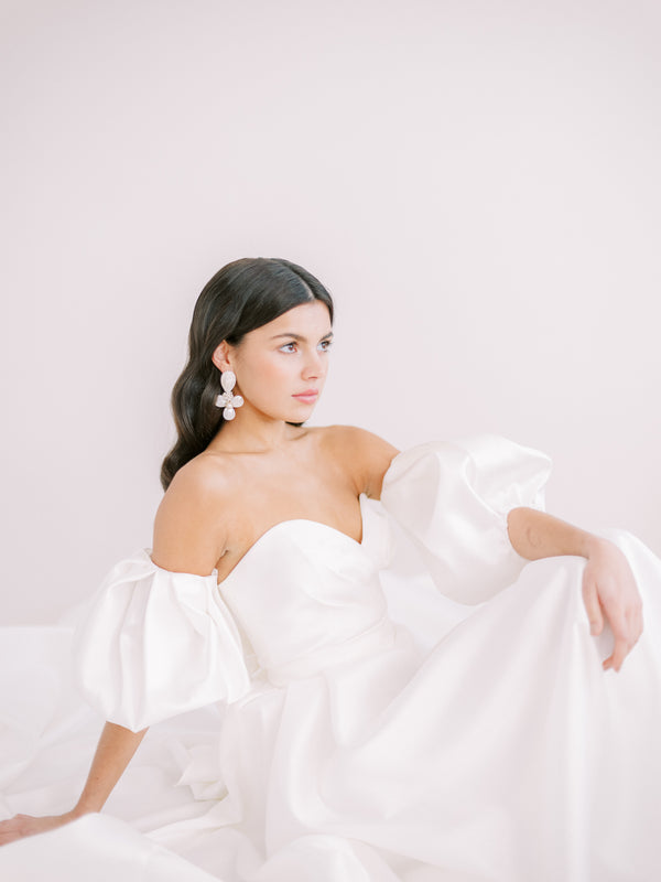 HARPER | pearl chandeliers - Megan Therese Couture